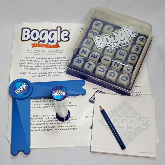 Parker Brothers | Toys | Vintage 997 Boggle Deluxe Word Game Family ...